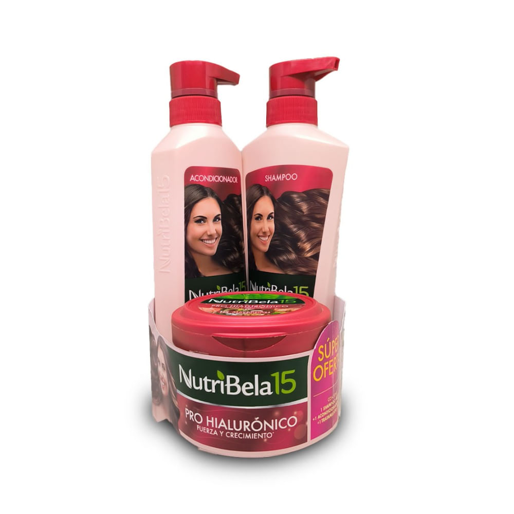 SHAMPOO+ACONDICIONADOR +TTO NUTRIBELA PROHIALURONICO KIT X 1 UND - Far ...