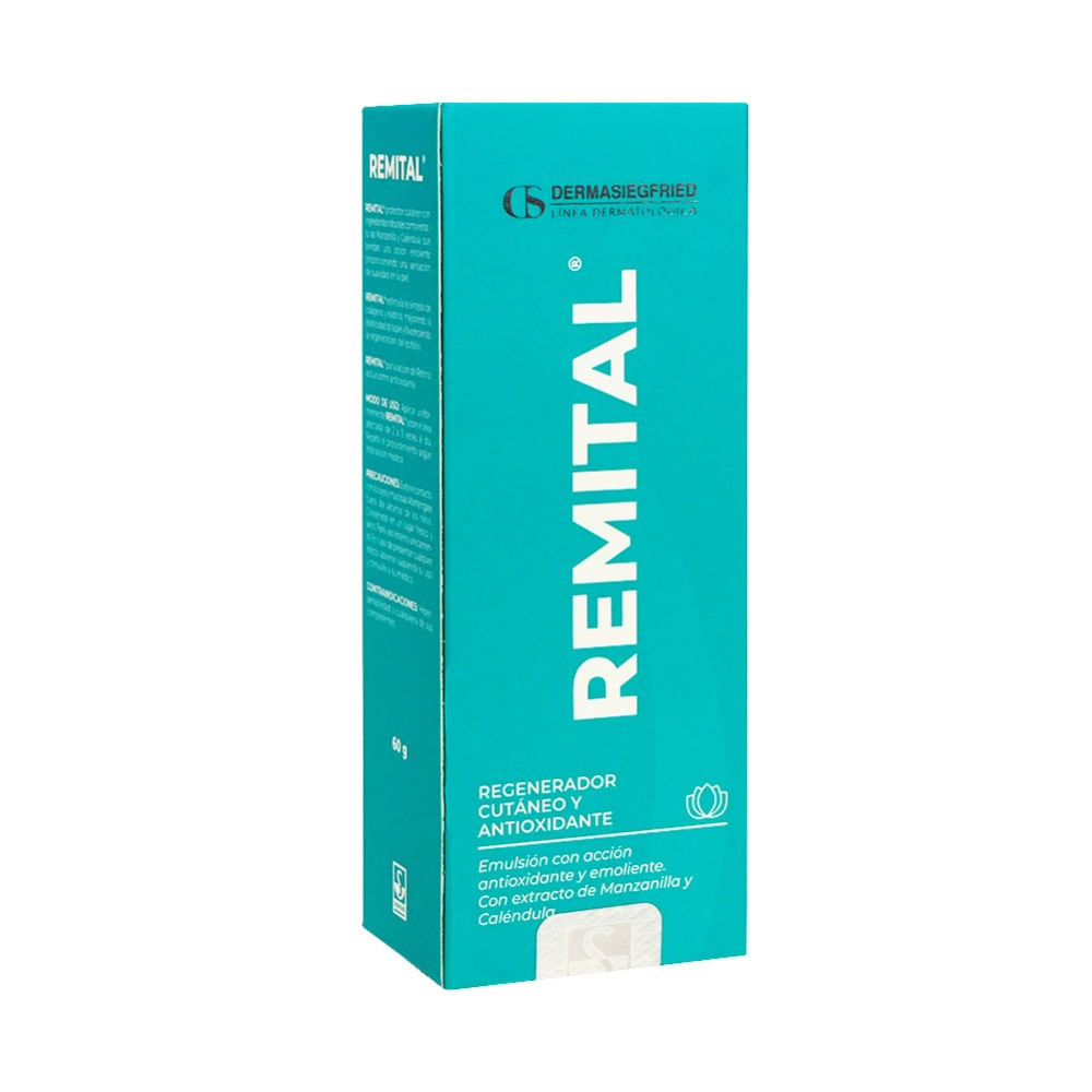 REMITAL PROTECTOR CUTANEO CREMA CAJA 60 G - Farmacia Pasteur ...
