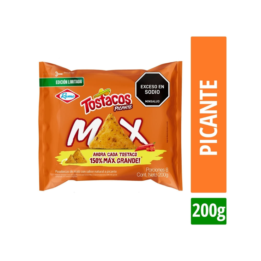 TOSTACOS MAX RAMO PICANTES PAQUETE 200 G - Farmacia Pasteur ...