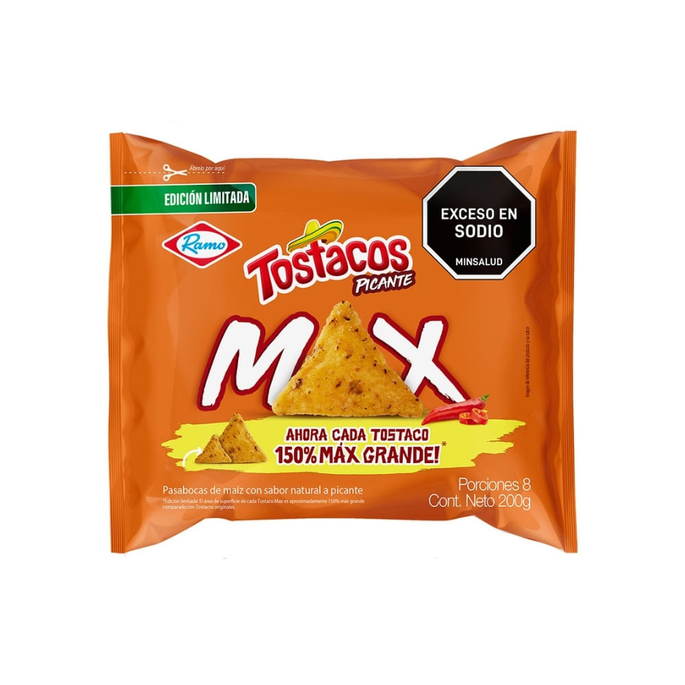 TOSTACOS MAX RAMO PICANTES PAQUETE 200 G - Farmacia Pasteur ...