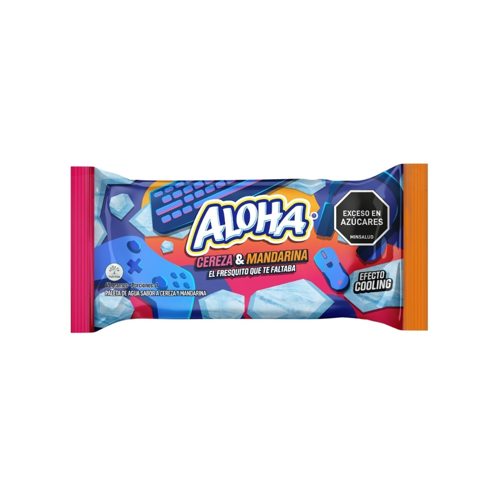 PALETA ALOHA NIVELES CEREZA Y MANDARINA BOLSA 65 G - Farmacia Pasteur ...