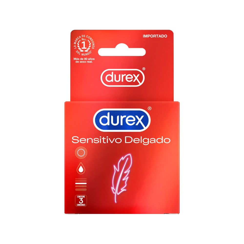 CONDON DUREX SENSITIVO DELGADO CAJA X 3 UND - Farmacia Pasteur ...